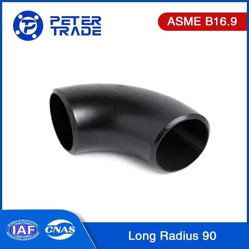 ASME B16.9 Carbon Steel A234 WPB 90 Degree Long Radius Pipe Elbow 1/2 ...