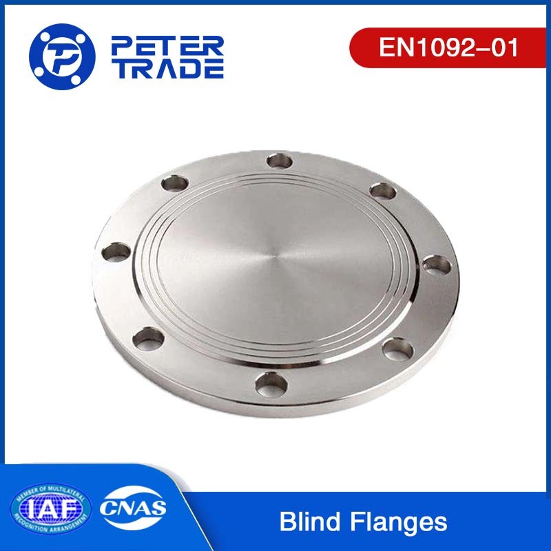 EN1092-01 TYPE 05 ASTM A105 Carbon Steel Flat Face Blind Flanges PN16 ...